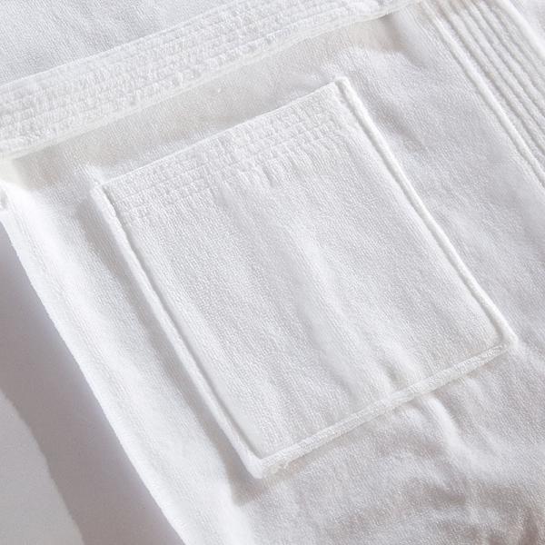 Quality Unisex Cotton Terry Bathrobe Soft With Pure Colour Pattern Durable Stitching for sale