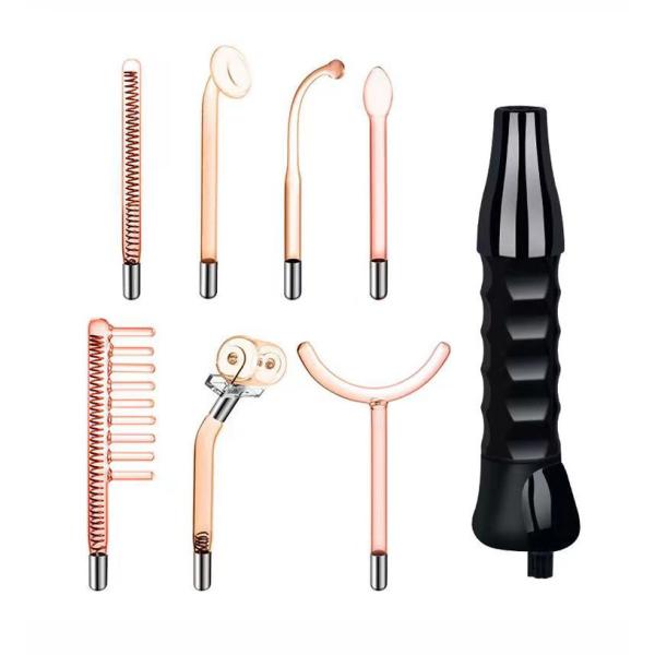 Quality 7 in i High Frequency Skin Therapy Wand  Tightening Wrinkle Reducing Skin Lifter Puffy Eyes Hair Follicle Stimulator for sale