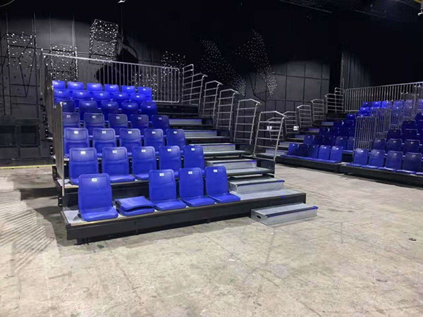 Quality Galvanized Flooring LED Step Retractable Stadium Seating Movable for sale