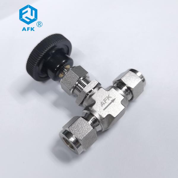 Quality PTFE High Pressure Needle Valve EN3.1 6000psi Stainless Steel for sale