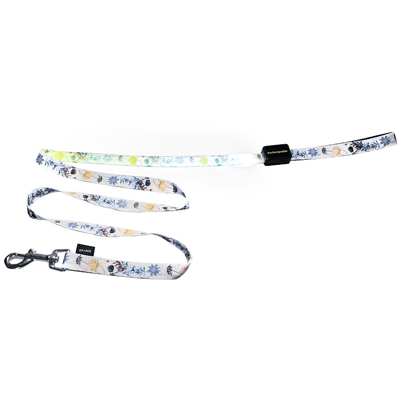 Quality Led Luminating Pet Traction Rope Rechargeable Dog Harness Leash for sale