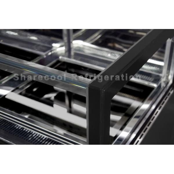 Quality Stainless Steel 1.2m Chocolate Display Refrigerator With Storage Layer for sale