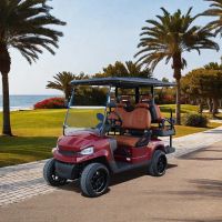 Quality HM Production 4 Passenger Electric Golf Cart 4 Wheel Seats 3 4 Maximum Speed for sale