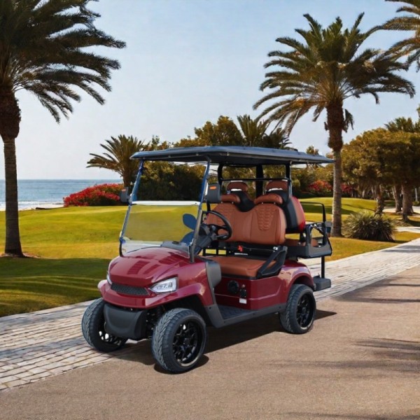Quality HM Production 4 Passenger Electric Golf Cart 4 Wheel Seats 3 4 Maximum Speed≤30Km/h for sale