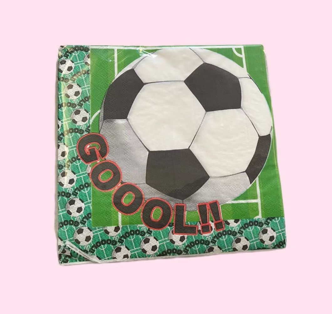 Paper Printed Napkin Personal Serviettes Disposable Party Tissue Paper Hotel Restaurant Table Bistro Printed Napkin