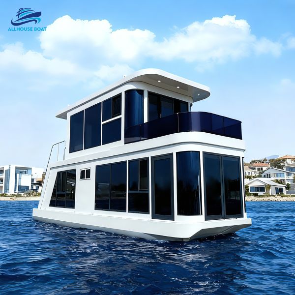 Quality 11.5m Length Aluminum Construction Double Deck Houseboat with Removable Upper for sale