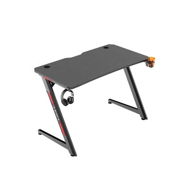 Quality Customized Boutique Metal Flat Table Gaming Desk with Other Surface Material in Blue for sale
