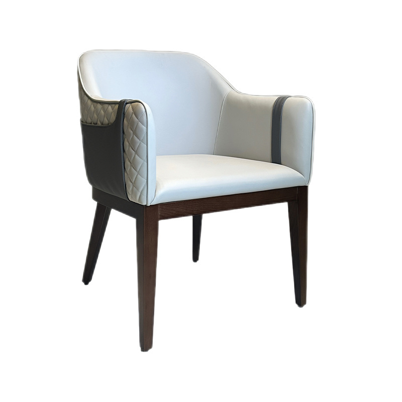 Hotel Furniture Wholesale Home Dining Room Luxury Solid Wood Chair with Armrest