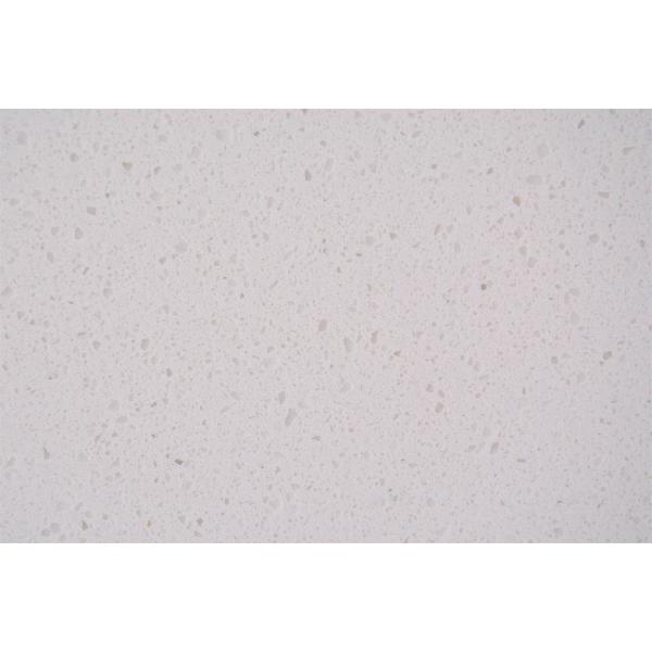 Quality Kitchen CountertopVanity Top 2.4g/cm3 18mm White Quartz Stone for sale