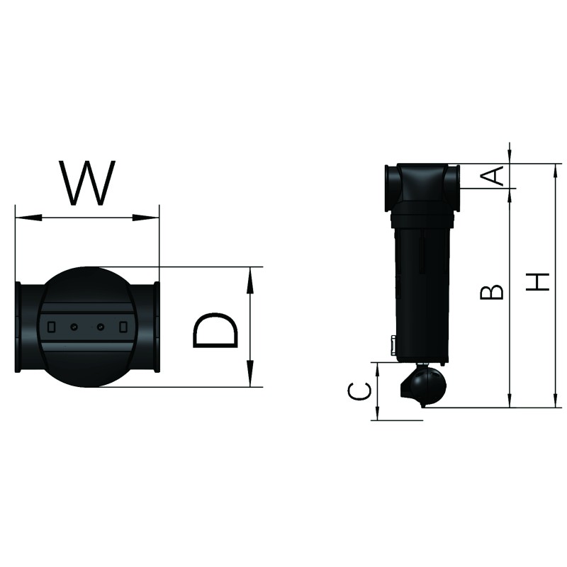 Compressed water air separation