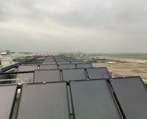 Quality Direct Heating  big capacity Flat Plate Solar Water Heater Pressurized  Solar Collector for project engineering  hotel  school for sale