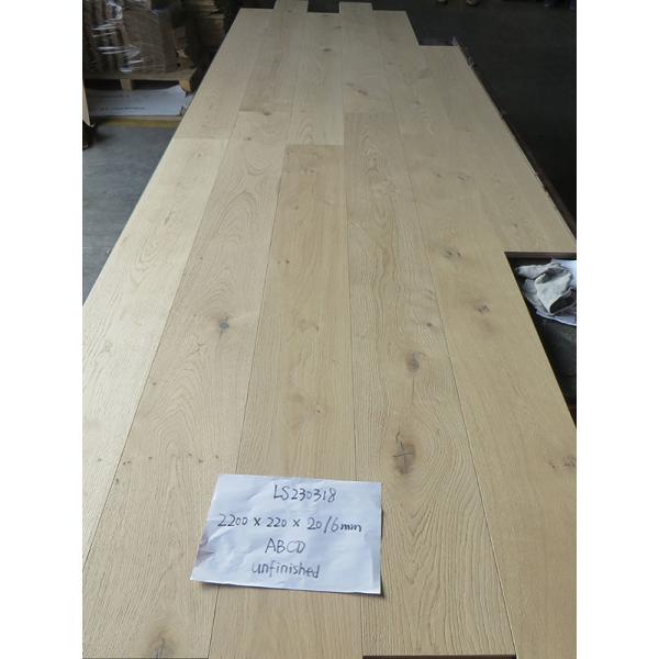 Quality ABCD Plus Grade Oak Engineered Timber Flooring, 220 x 20/6MM for sale