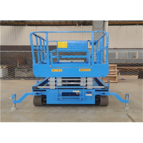 Quality Automotiv Self Propelled Scissor Lift Zero Inside Turning Radius Small Size for sale