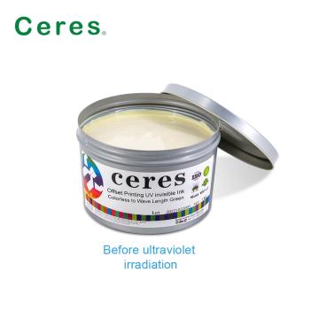 Quality Colorless Grass Green Invisible UV Offset Ink Printing Normal Dry Solvent Based for sale