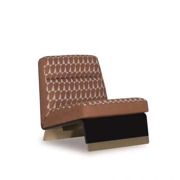 Quality Black White Texture Custom Sofa Bed With Metal Leisure Chair for sale
