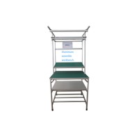 Quality Small Aluminium Alloy Lightweight Pipe Workbench With ESD Green Mat for sale