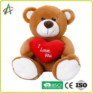 Quality Angelber 33cm Teddy Bear Hugging A Heart Super Soft 100 Safe Material for sale