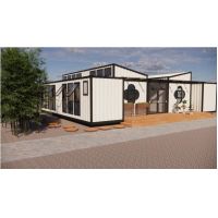 Quality 20FT Prefabricated Container House Bookstore Laterally Opened for sale