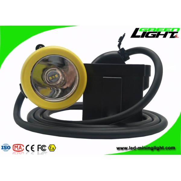 Quality 1.65m Cable Length Cordless Cap Lamp Mining Over 18 Hours Continous Discharge for sale
