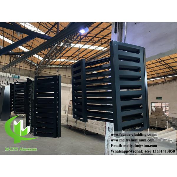 Quality Powder Coated Perforated Aluminum AC Cover Customizable Size for Air Conditioner Protection for sale