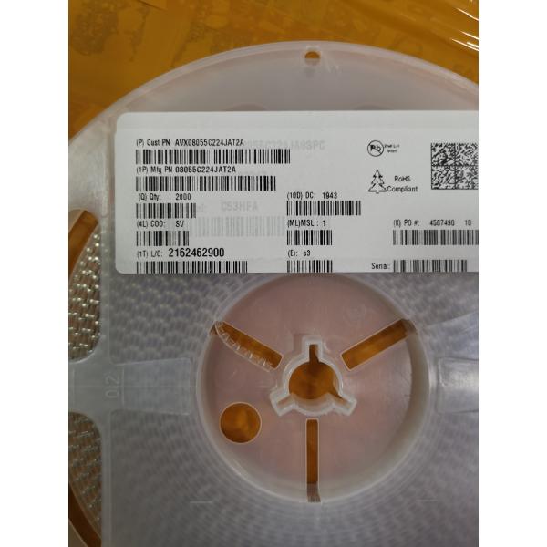 Quality 08055C224JAT2A 220nF MLCC 50V, X7R ±5% Tol 0805 -55°C to +125°C Low ESR for sale