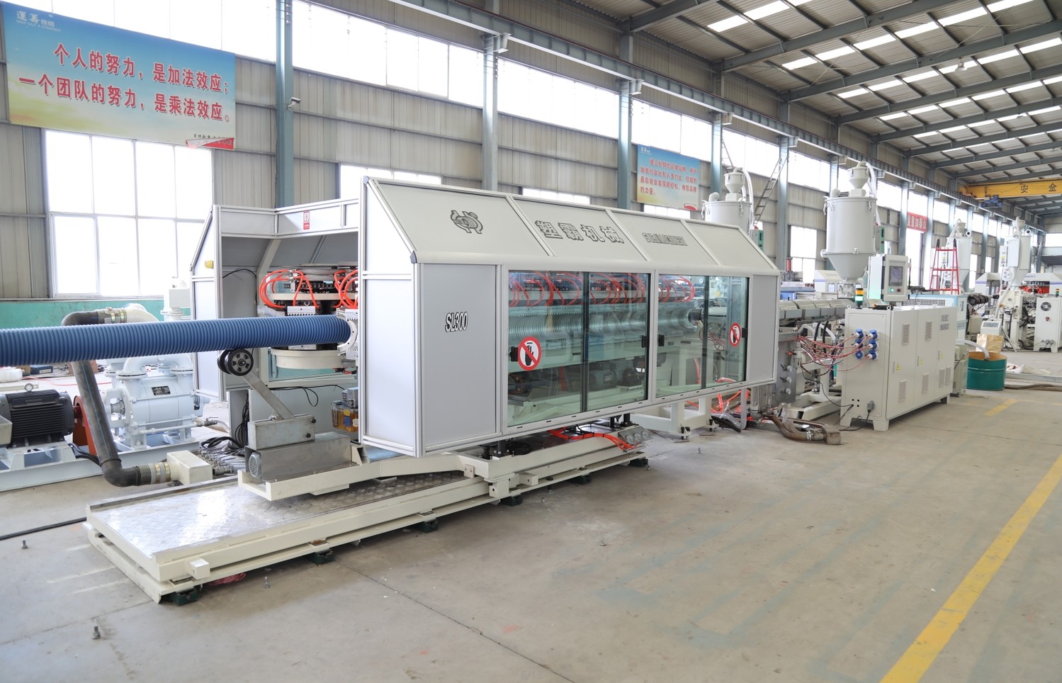 Quality Double Wall Corrugated Tube Production Line PLC Control For Raining Water for sale