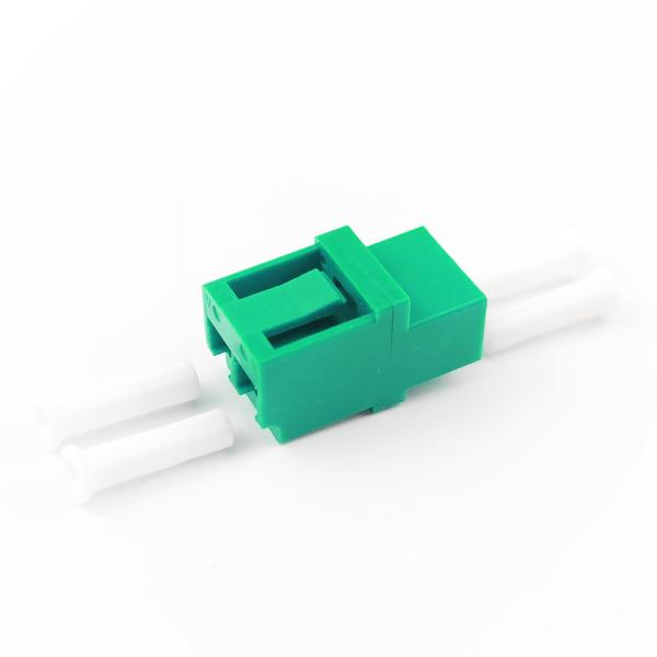 Quality Green Earless Duplex B LC APC Optic Fiber Adapter For FTTH Applications for sale