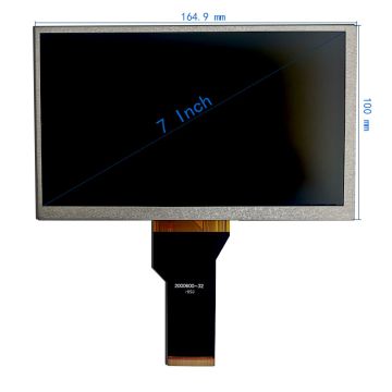 Quality 800x480 Matrix Dots TFT LCD Monitor 12 O'Clock 24 Bits RGB 250nits for sale