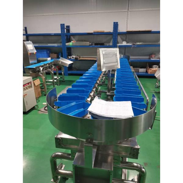Quality 1000g Vegetable Fish SUS304 Fruit Multihead Weigher for sale