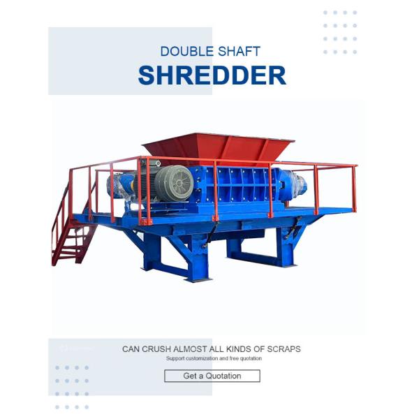 Quality Multifunctional 110kW Bicycle Car Shell Crusher Urban Solid Waste Shredder for sale