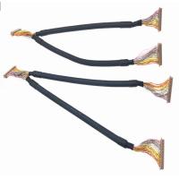 Quality 40p LVDS Wire Harness 50mm 30awg Car Trailer Single Double Shield Cable for sale
