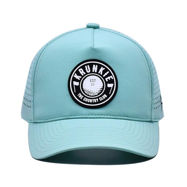 Quality Flat Brim Embroidered Baseball Caps With 100% Polyester Sweatband Custom Size for sale