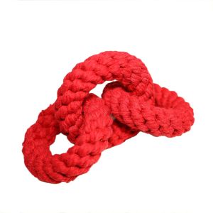 Quality Red Color Pet Play Toys Size 20cm Cotton Linen Material For Entertainment for sale