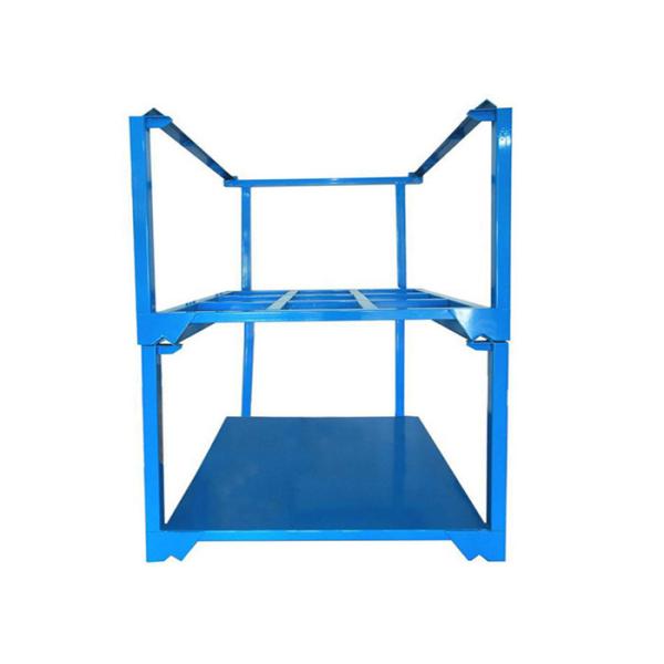 Quality Q235B Metal Warehouse Storage Shelves Stackable Storage Cages for sale