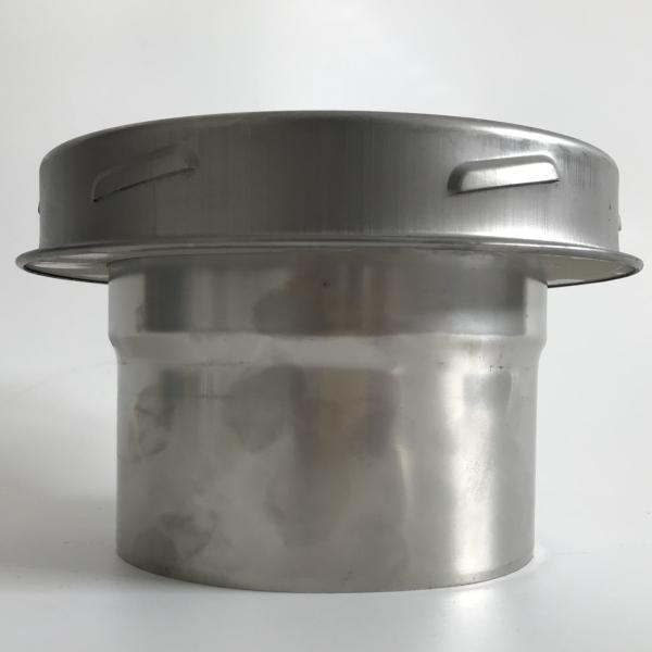 Quality Round Double Wall Fireplace Pipe , Double Wall Pellet Stove Pipe Twist With Locking Band for sale