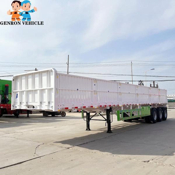 Quality Heavy Duty 40-60 Tons Side Wall Semi Trailer For Zambia for sale
