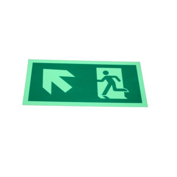 Quality Self Luminous Aluminum Emergency Evacuation Signs Fire Escape Plan Symbols for sale
