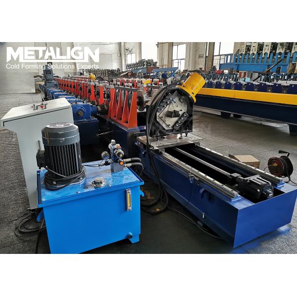 Quality Adjustable Width Upright Rack Roll Forming Machine Heavy Duty High Precision for sale