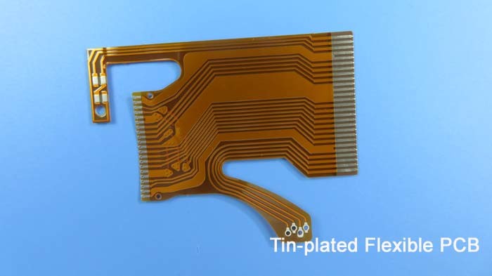 Quality Tin-plated Flexible Printed Circuit Board FPCB with FR-4 Stiffener for LCD for sale