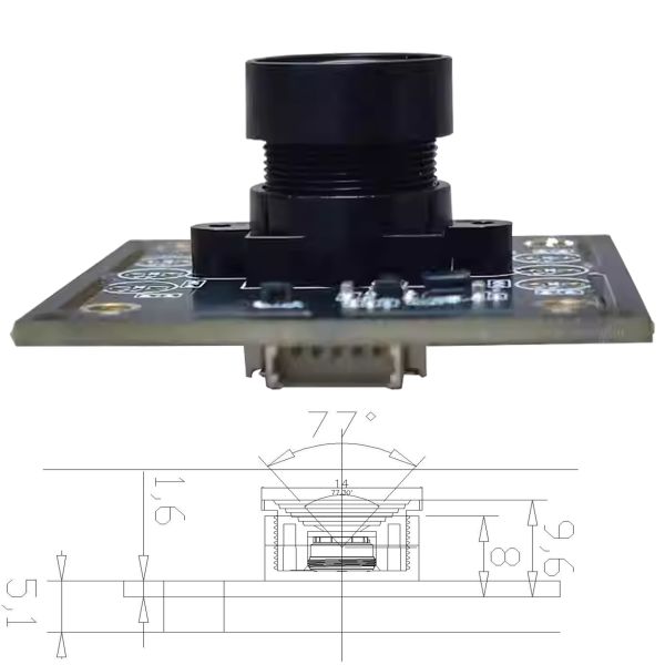 Quality OV9732 USB Industrial Camera Module 720P 30fps 100 Degrees 1mp Cmos Camera for sale