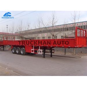 Quality Steel Iron Side Wall Semi Trailer Loading Capacity 60 Tons 3 Axles 60 Tons With for sale
