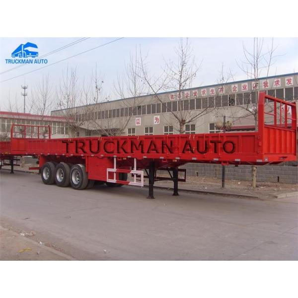 Quality Steel Iron Side Wall Semi Trailer Loading Capacity 60 Tons 3 Axles 60 Tons With Bv for sale