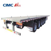 china CIMC HUAJUN 5 Axles Flatbed Trailer Perfect for Various Tractors in Africa