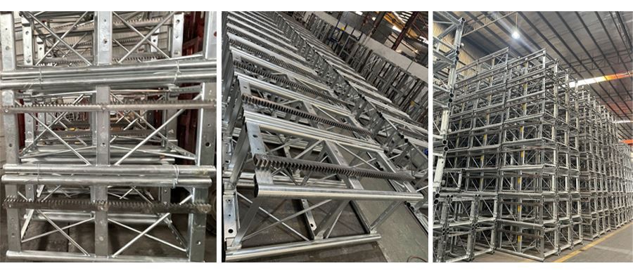 construction lift mast section