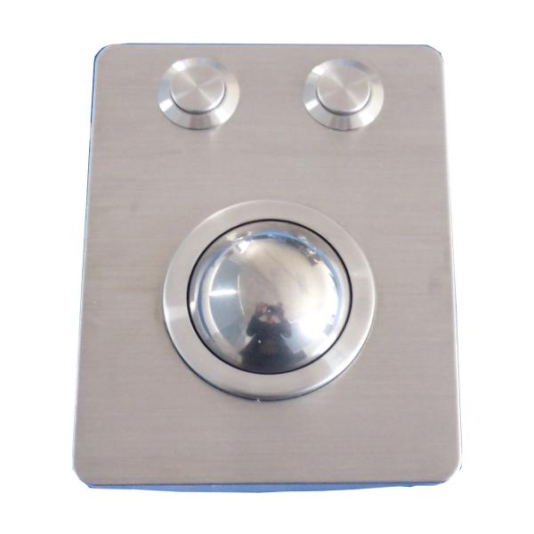 Quality IP65 vandal proof metal trackball pointing device with 2 mouse buttons for sale