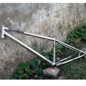 Quality 26er Chromolly Steel Dirtjump Frame Slope Style CR520 Titanium Chromed 12.5