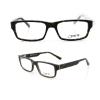 Quality Rectangular Black Acetate Retro Mens Eyeglasses Frames for Reading 54-17-140mm for sale