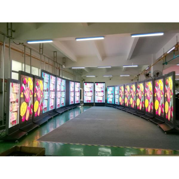 Quality Portable 1R1G1B Indoor Smart LED Poster Display 1/32 Scan LED Advertising Player for sale