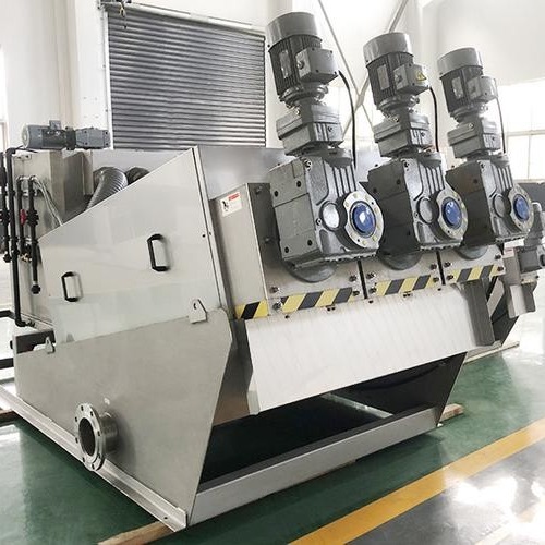 Quality Low Speed Automatic Multi Disc Screw Press Sludge Dewatering Screw Press for sale