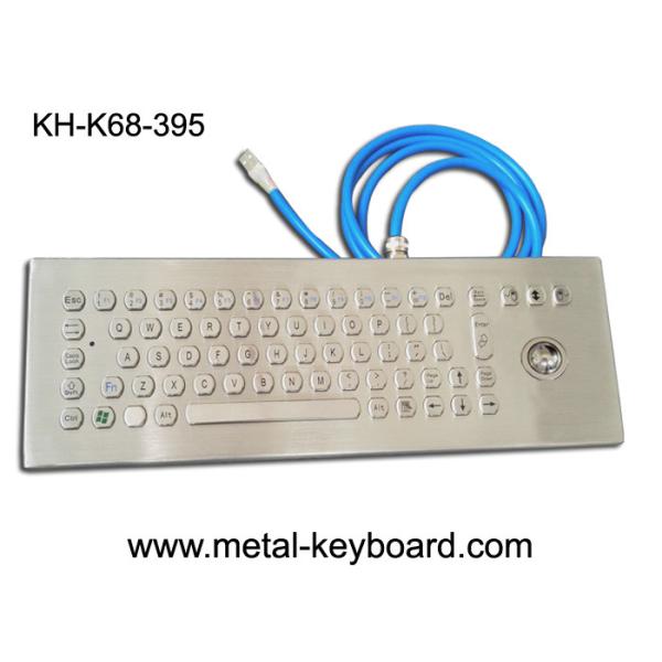 Quality 70 Keys Ruggedized Keyboard , Stainless Steel Access Kiosk Keyboard with for sale